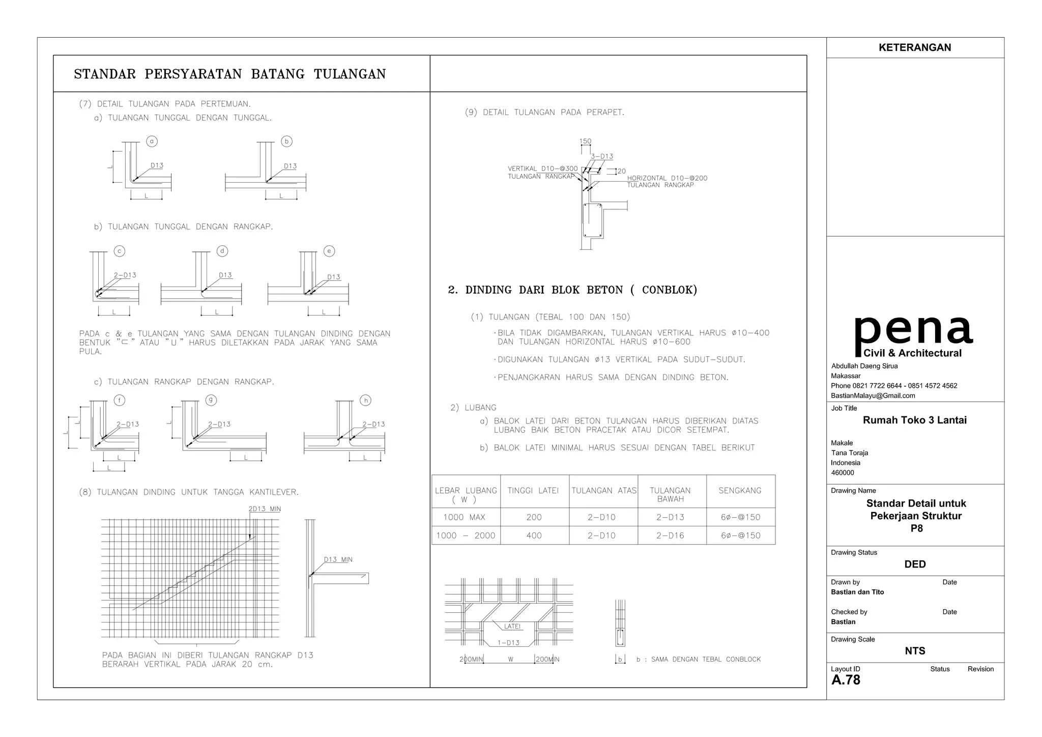 ded rumah 3 lantai | PDF