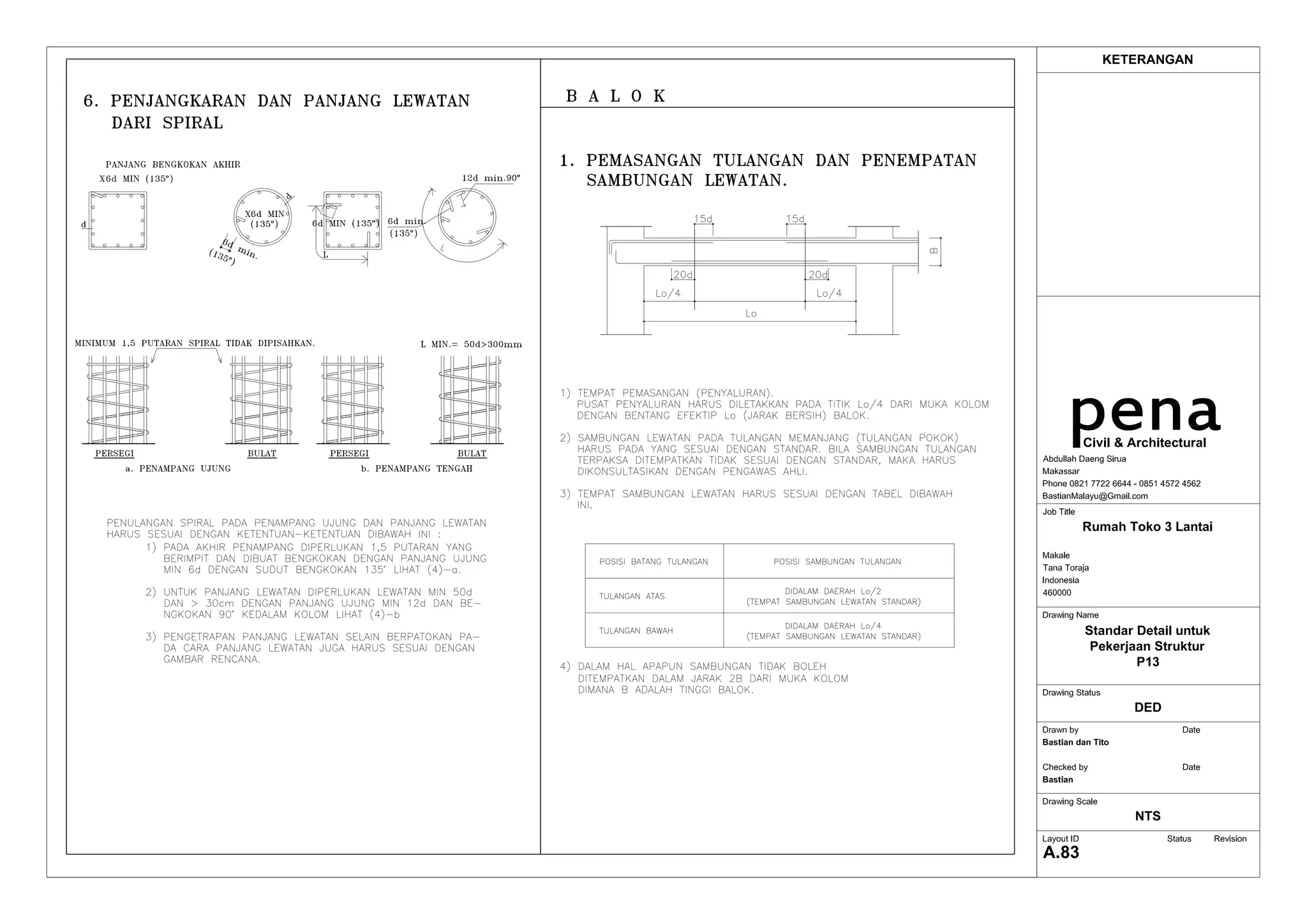 ded rumah 3 lantai | PDF