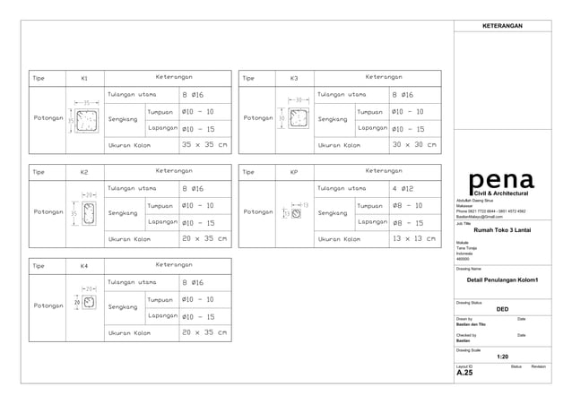 ded rumah 3 lantai | PDF