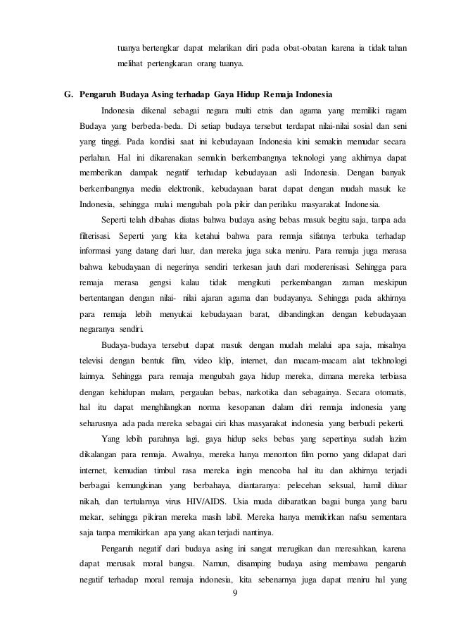 Makalah Pengaruh Budaya Asing Terhadap Budaya Indonesia Makalah Dan - Riset