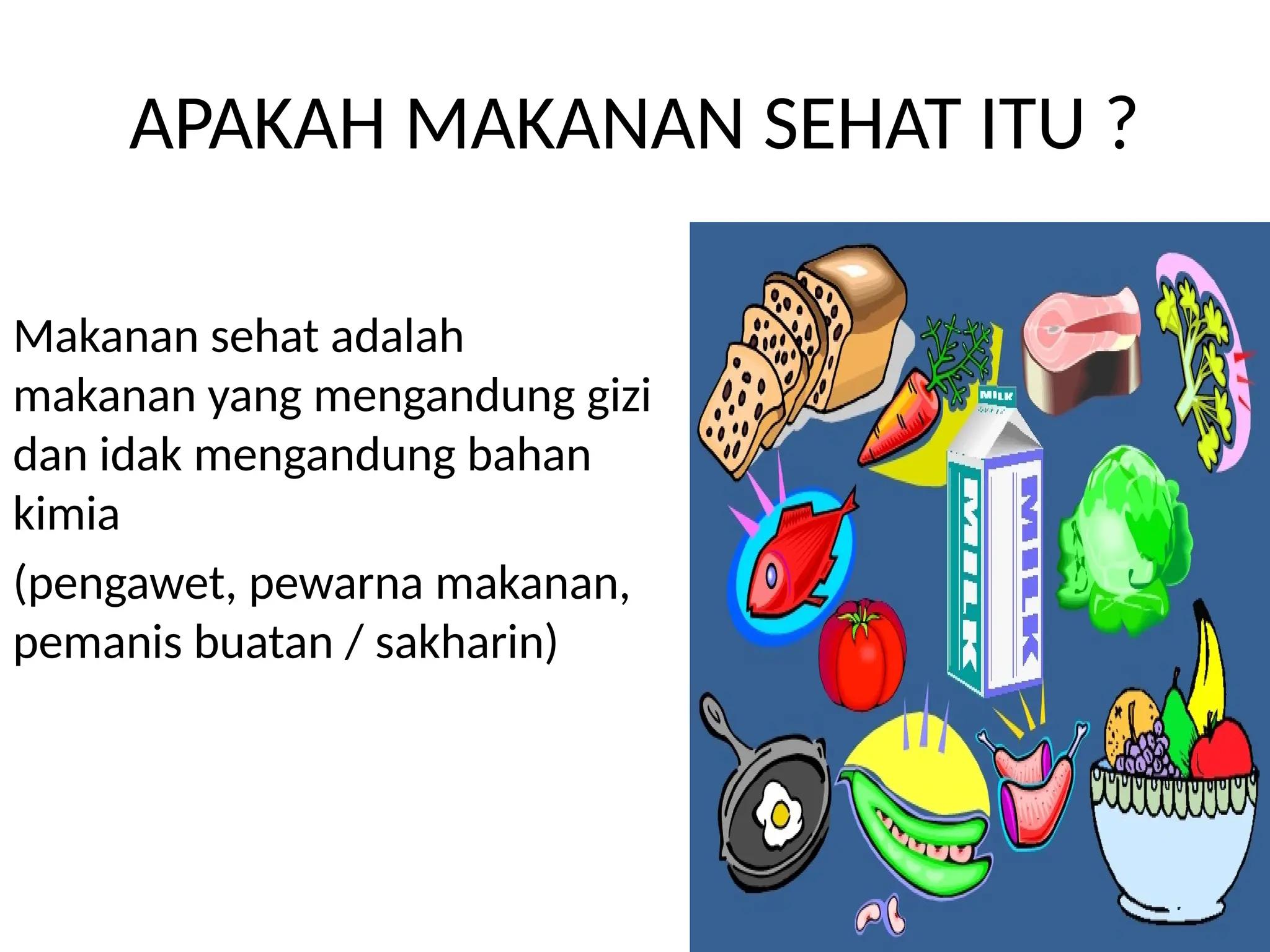 Makanan bergizi dan jajanan sehat untuk anak sd mutual | PPTX