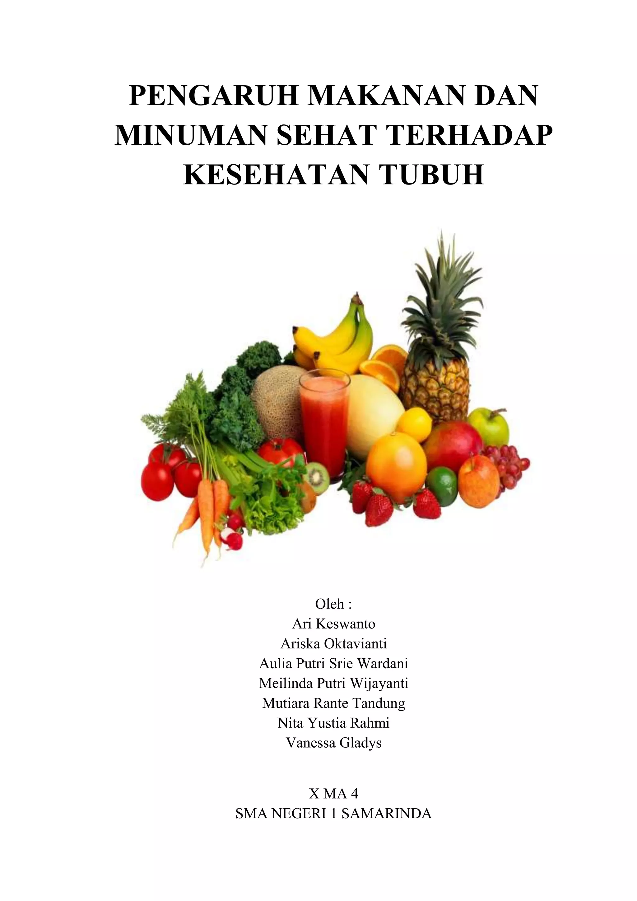 Makanan dan minuman sehat | DOCX