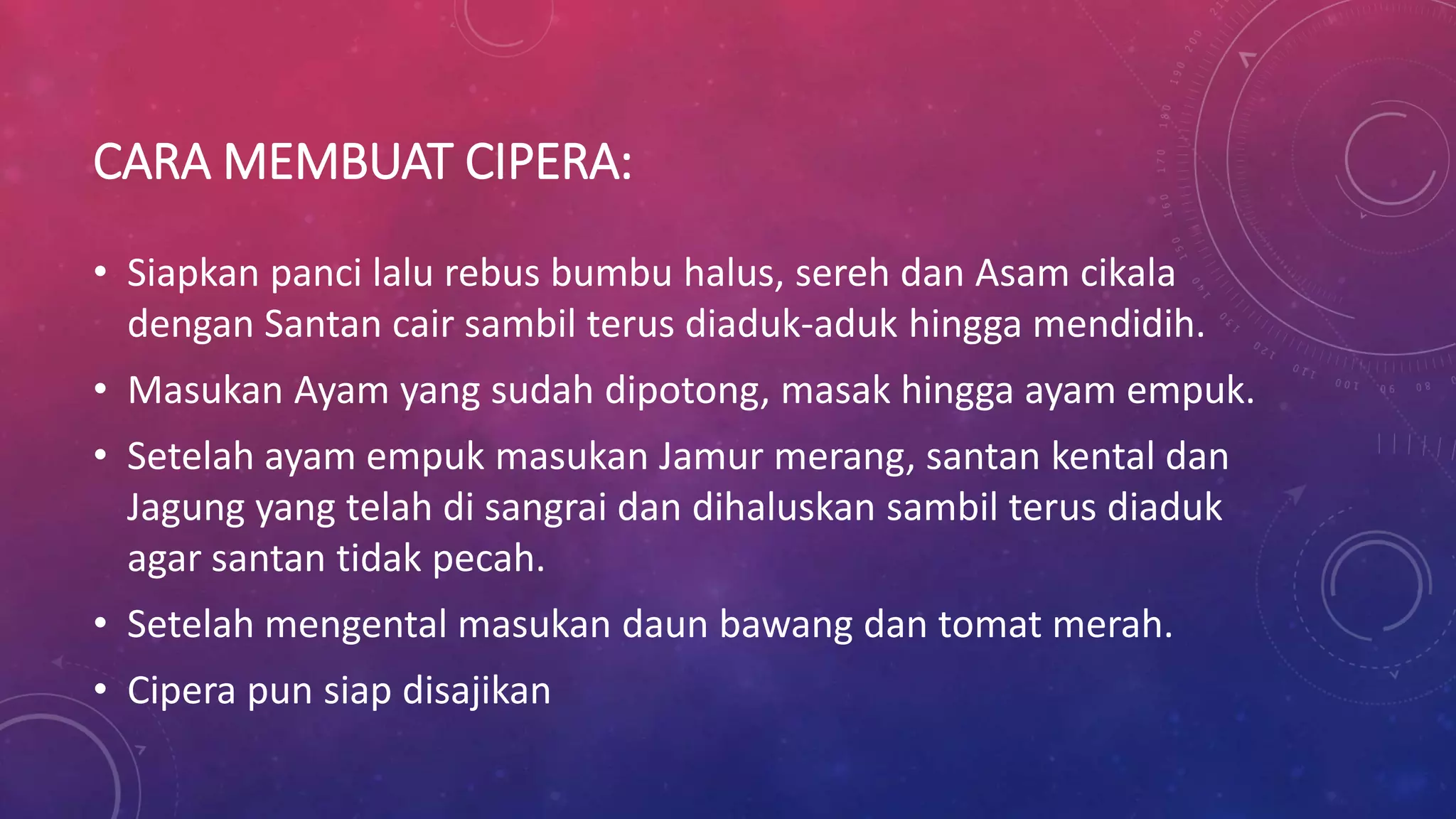 Makanan khas karo cipera dan es oyen | PPTX
