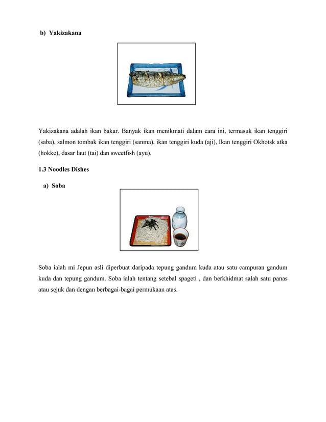 Makanan orang jepun 1 | DOC