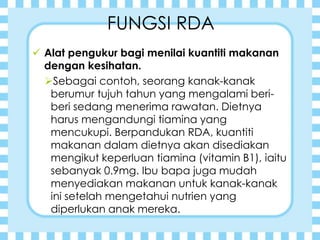 Makanan rda | PPTX