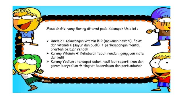 Makanan selingan anak usia 6 8 tahun | PPTX