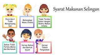 Makanan selingan anak usia 6 8 tahun | PPTX