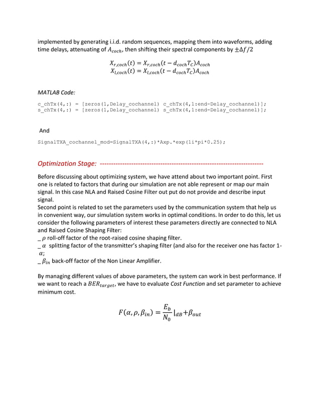 Computer Aided Design Of Communication Systems Simulation