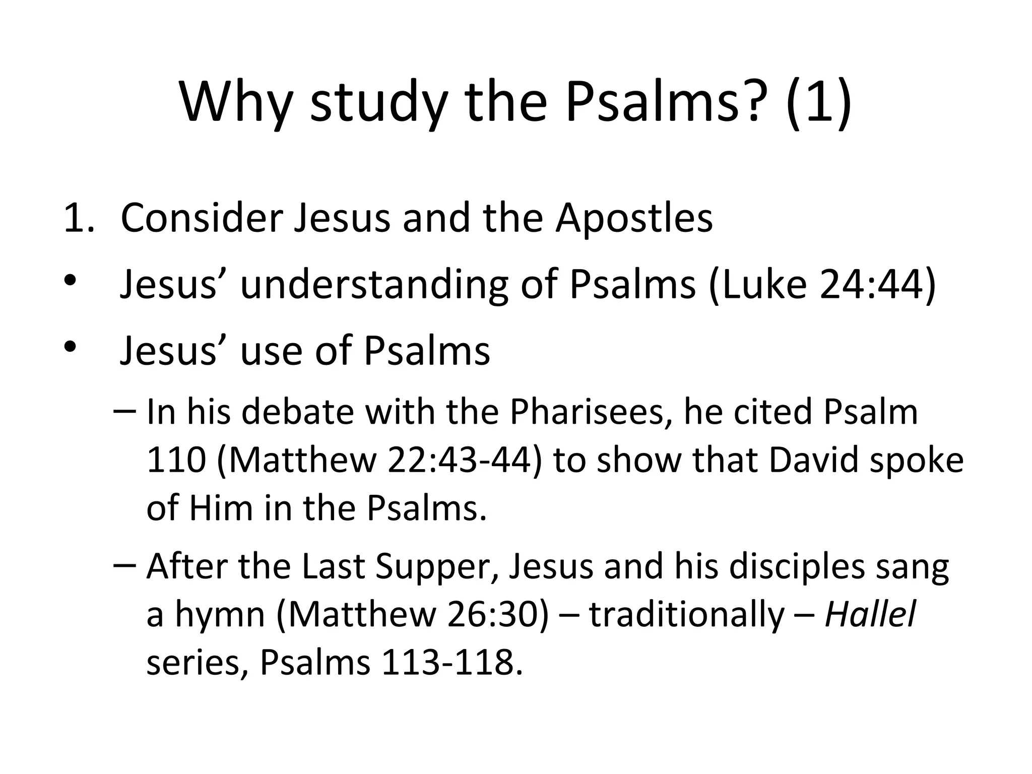The Book Of Psalms: An Introduction | PPT