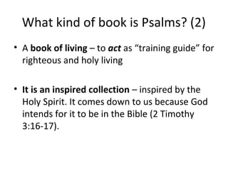 The Book Of Psalms: An Introduction | PPT
