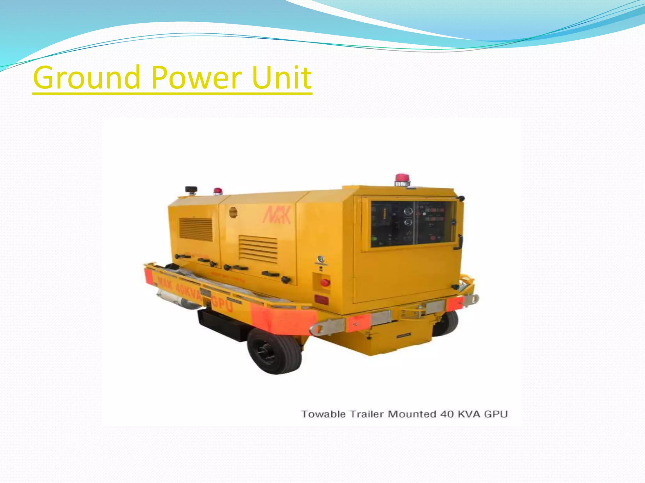 Ground Support Equipment for aircraft | PPTX