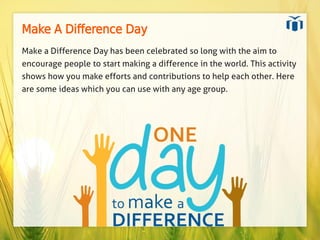 Make A Difference Day | PDF