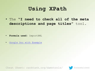 Make Your Own Damn SEO Tools (Using Google Docs!) | PPT