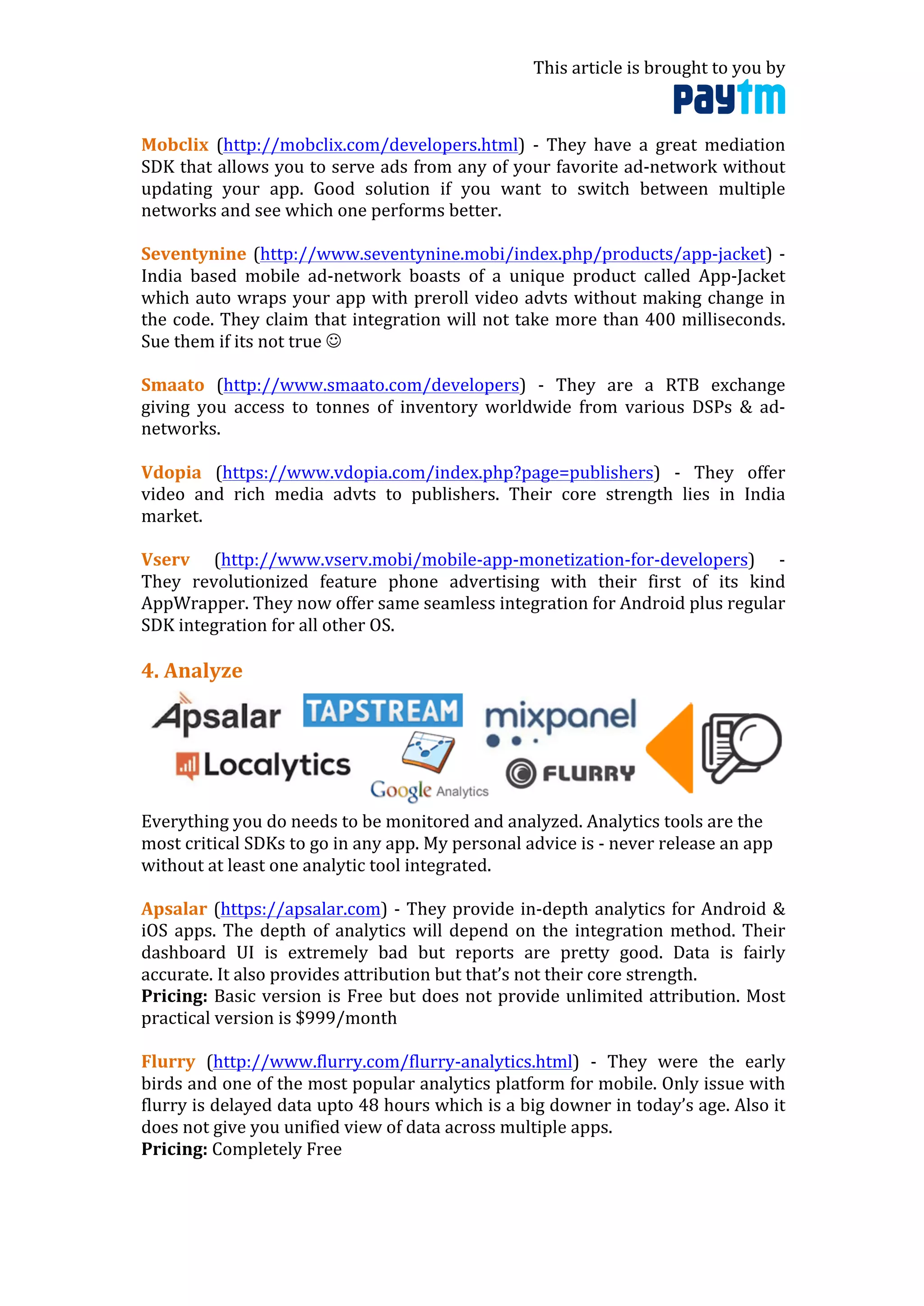 Tools to make killer apps: Quick guide for developers | PDF | Computer ...