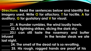 quiz on poetry, figures of speech, elements of poetry, types of imagery ...