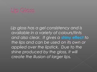 Make up lip products2015 | PPT