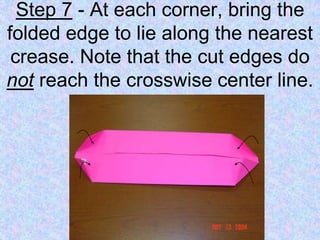Make a box using a sheet of paper.ppt