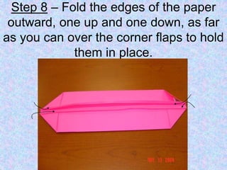 Make a box using a sheet of paper.ppt