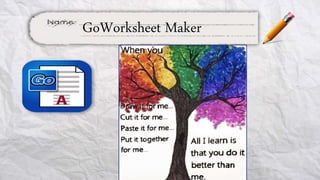 Make accessibleworksheets ipadcsun18final | PPTX | Tablets and E ...