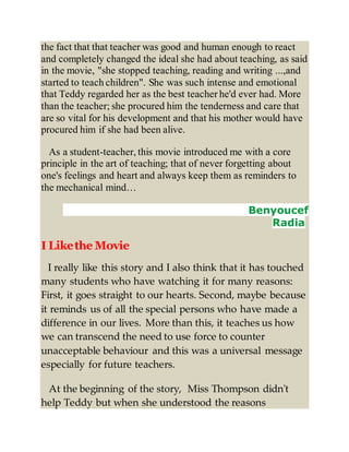 Make a difference movie | DOCX