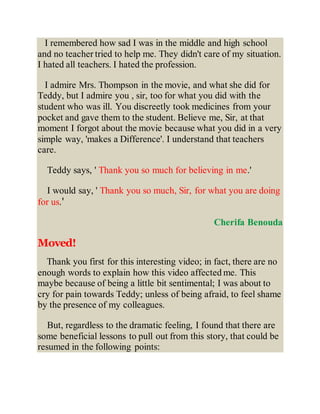 Make a difference movie | DOCX