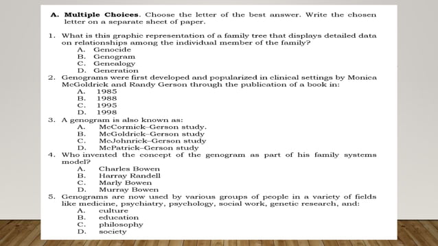 Make a Genogram and Trace Certain Physical,.pptx | Genetics | Science