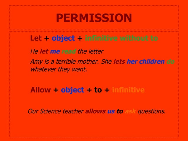 Make, allow & let | PPT