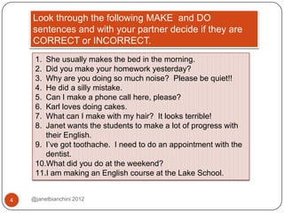 Make and Do Expressions | PPTX