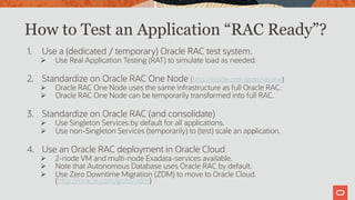 AskTom: How to Make and Test Your Application "Oracle RAC Ready"? | PPT