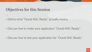 AskTom: How to Make and Test Your Application "Oracle RAC Ready"? | PDF