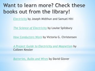 Make an Electric Quiz | PPTX