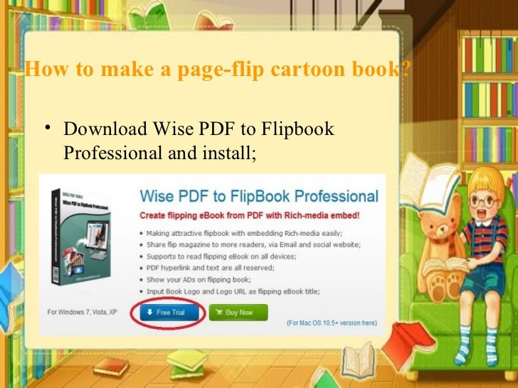 Make a page flip book of cartoon