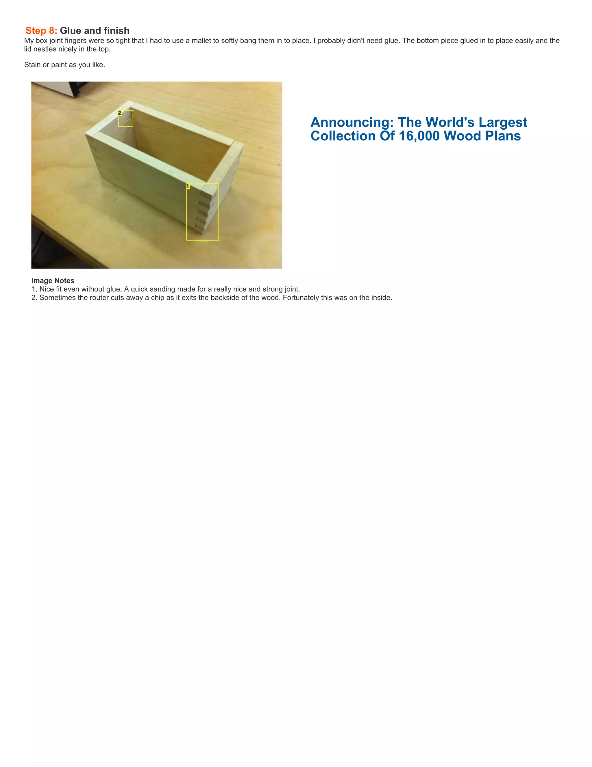 Make a quick box using box joints | PDF