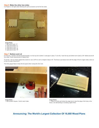 Make a quick box using box joints | PDF