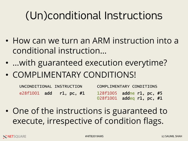 ARM Polyglot Shellcode - HITB2019AMS | PPT