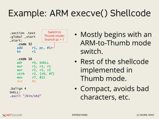 ARM Polyglot Shellcode - HITB2019AMS | PPT