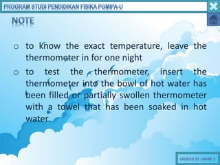 Make a simple thermometer | PPTX