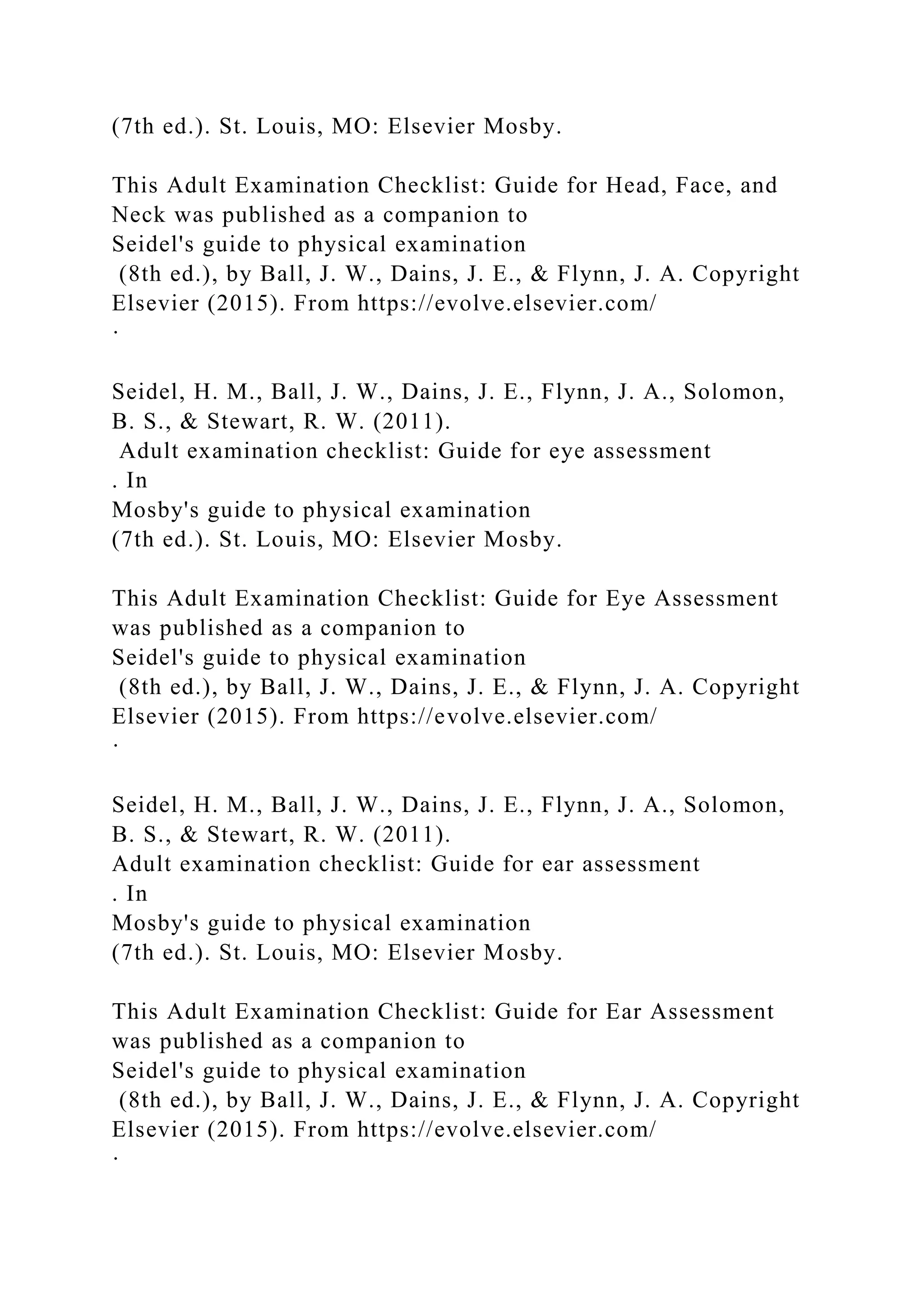 Make a SOAP Note Assessing Ear, Nose, and ThroatMost ear, nose, a.docx