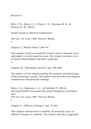 Make a SOAP Note Not a narrative essay Assessing Neurological Sympt.docx