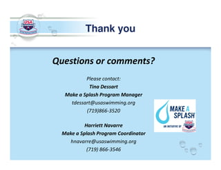 Make a Splash Marketing a Water Safety Initiative | PDF