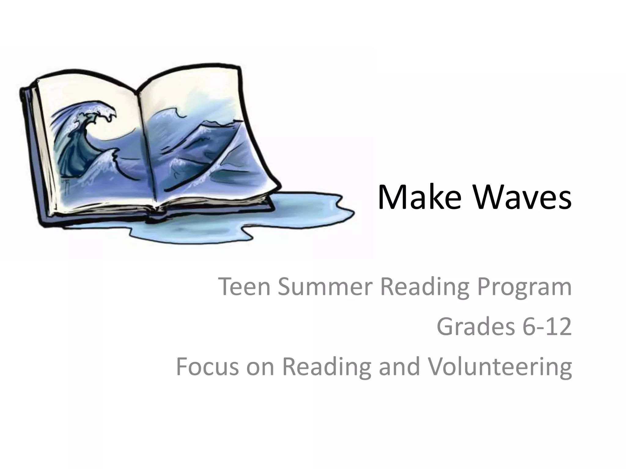 Make a splash. READ! | PPTX
