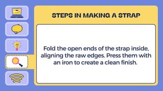 step on how to make a strap in dress making | PDF
