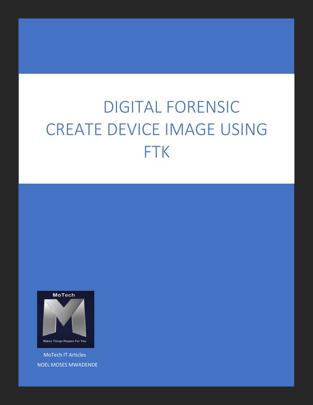 Make device image in forensic | PDF