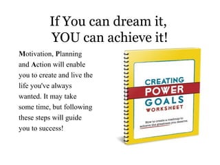 3 Steps to Make Your Dreams into Reality | PPT