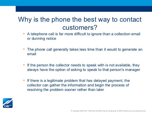 Make Effective Collection Calls