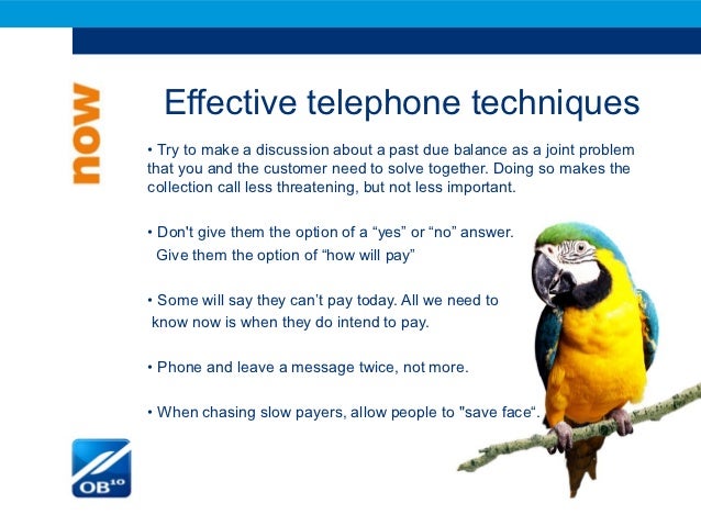 Make Effective Collection Calls