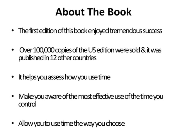 Make every minute count | PPTX