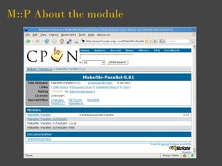 Makefile::Parallel - Dependency specification language | PPT