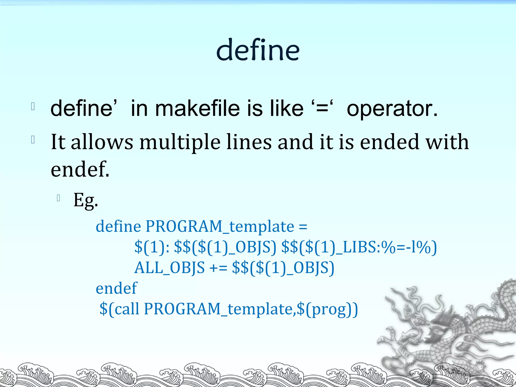 OpenWRT Makefile reference | PPT