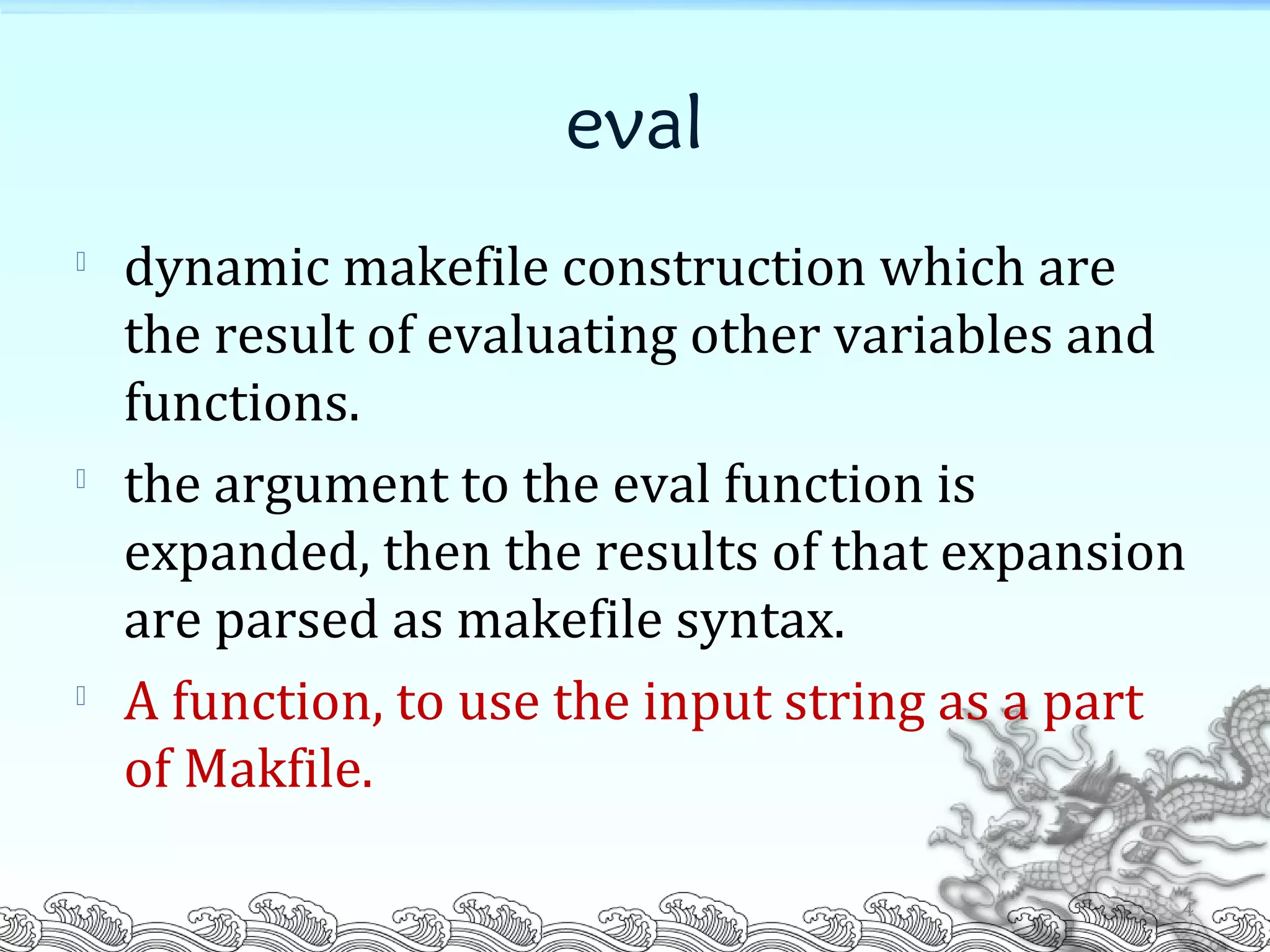 OpenWRT Makefile reference | PPT